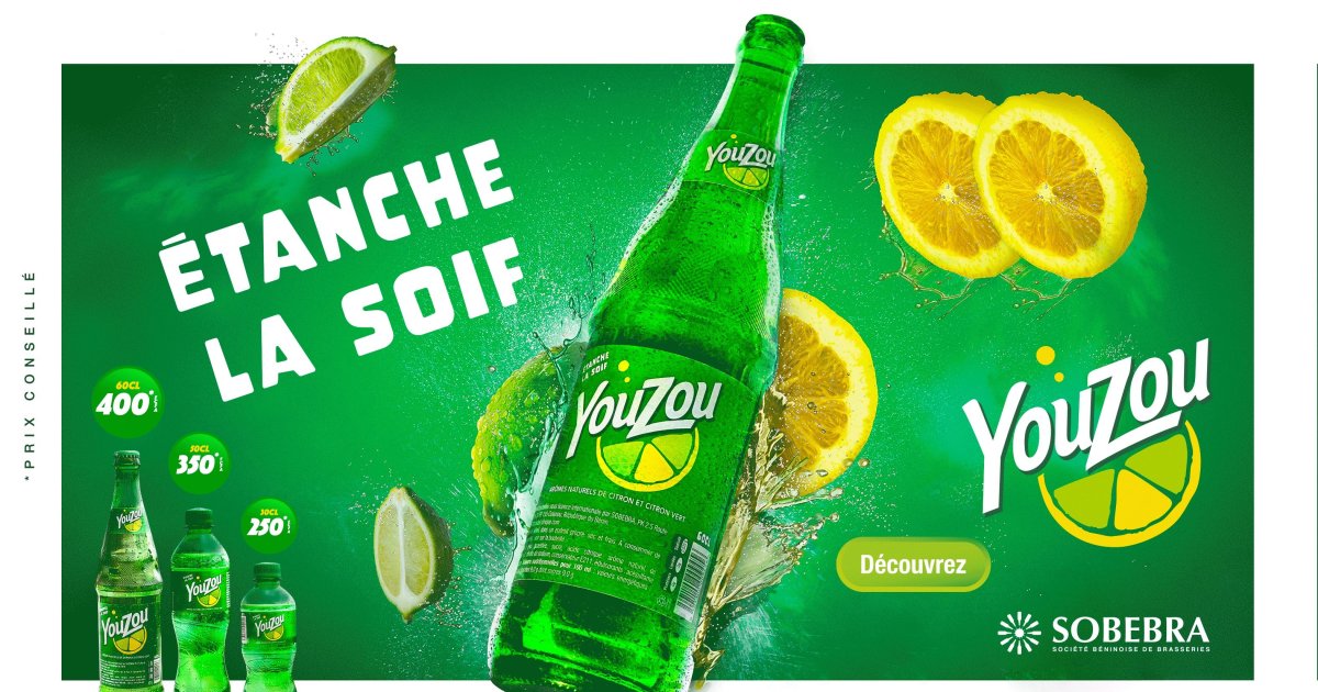 Découvrez YouZou, la nouvelle boisson de la SOBEBRA - 24 HEURES AU BENIN