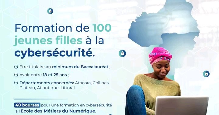 Appel à candidatures pour la formation de 100 jeunes filles à la cybersécurité - 24 HEURES AU BENIN